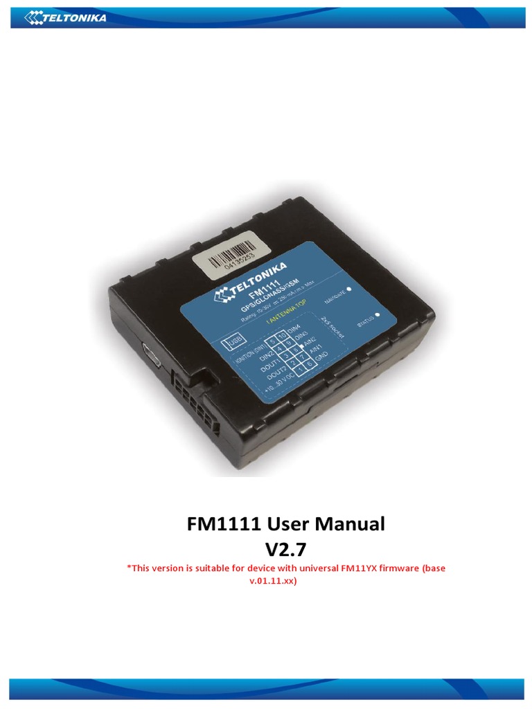 File 71 FM1111 User Manual v2.8 | PDF | General Packet Radio Service | Usb