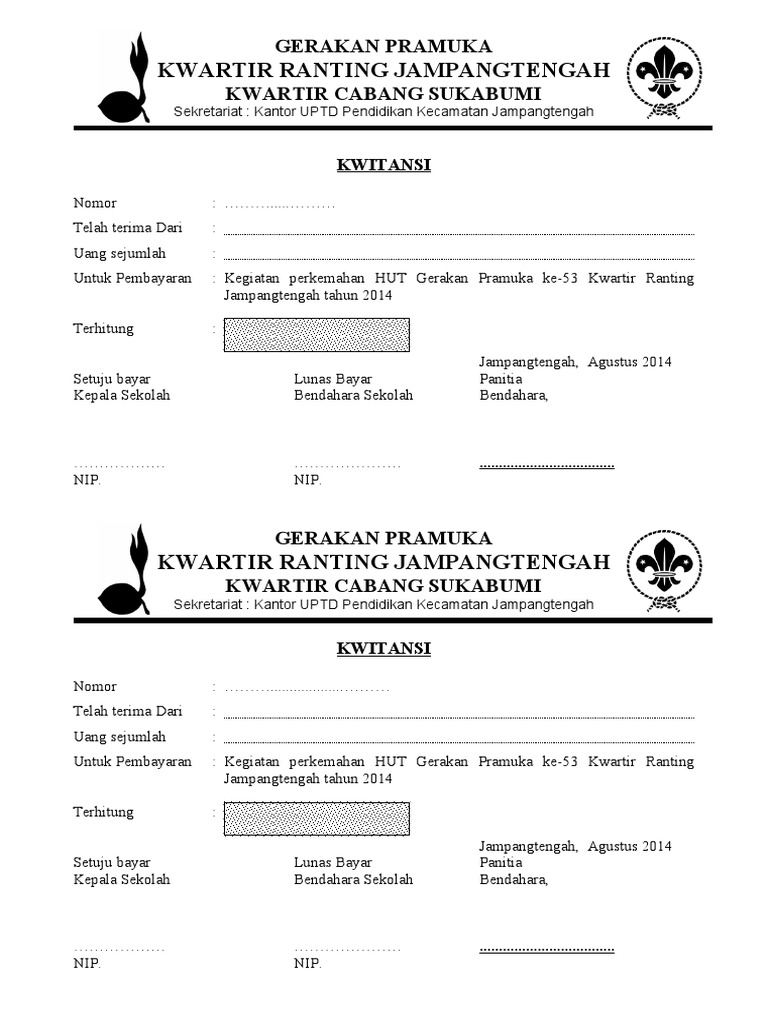 Kuitansi Hut Pram | PDF