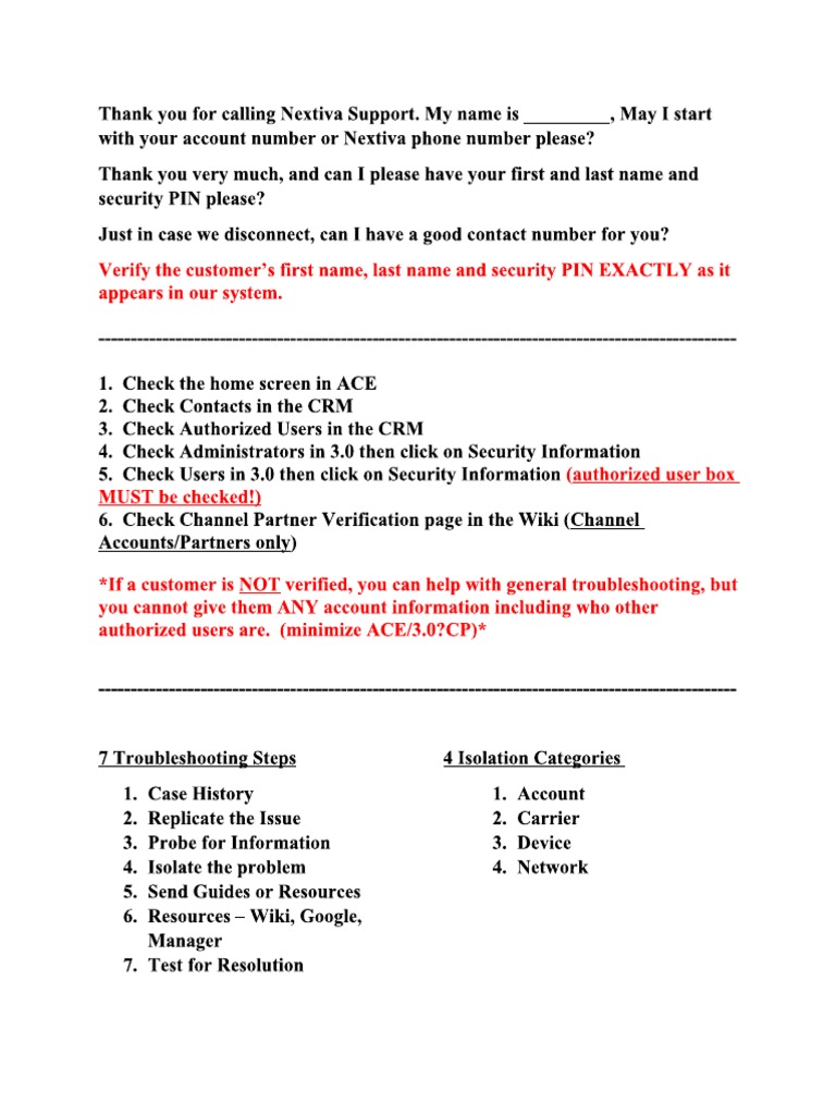 Phone Call Script | PDF