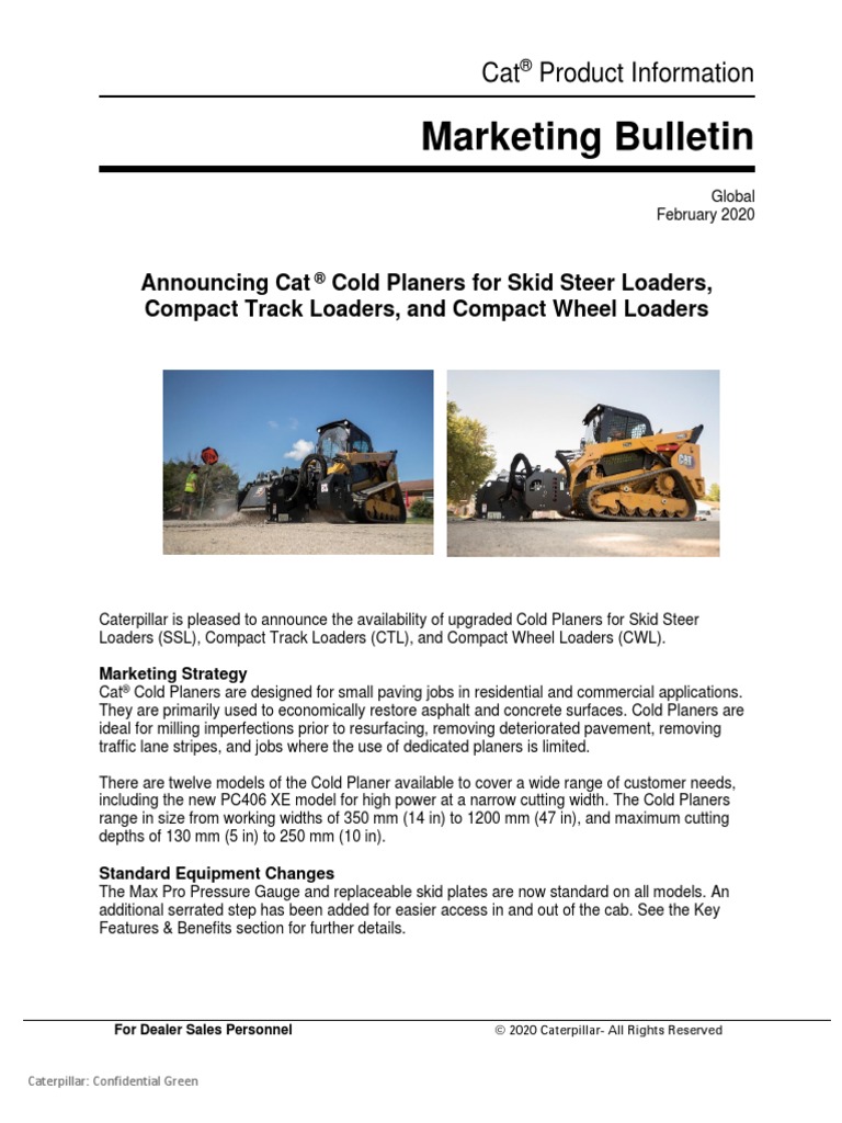 SSL - Cold Planer MB - 26feb2020 | PDF | Loader (Equipment) | Road Surface