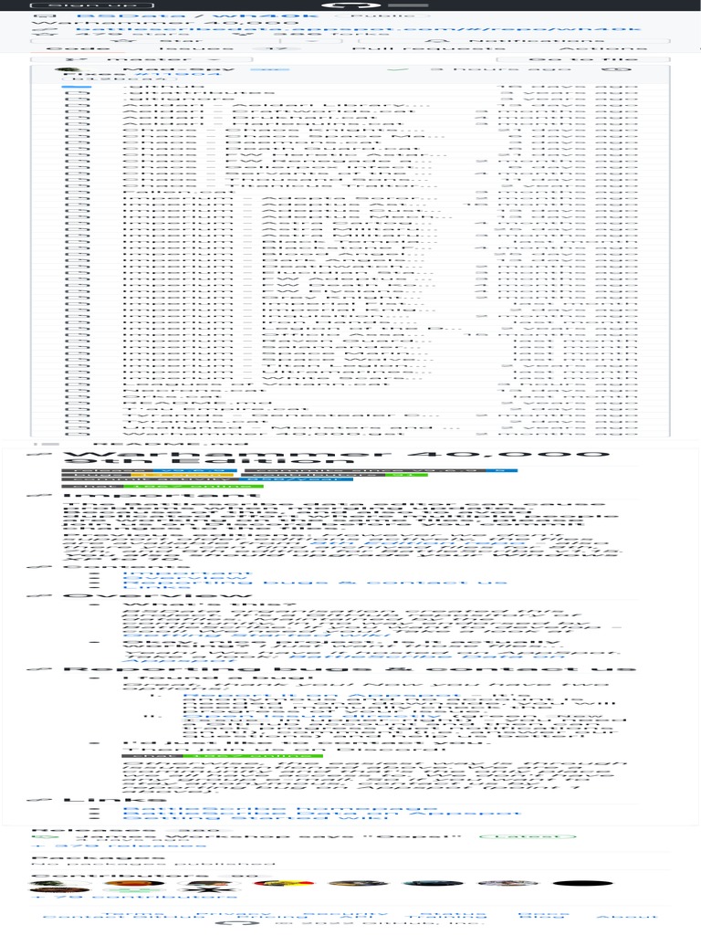 GitHub - BSDatawh40k Warhammer 40,000 | PDF | Computing | Campaign Settings