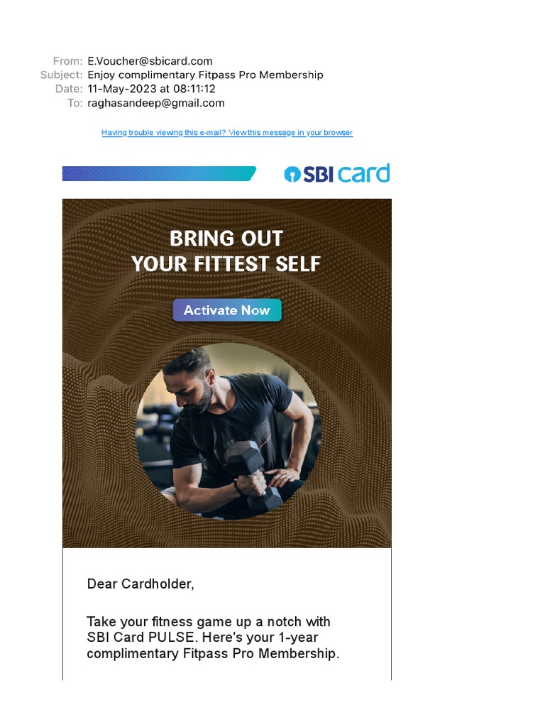 Complimentary Fitpass Pro Membership | PDF