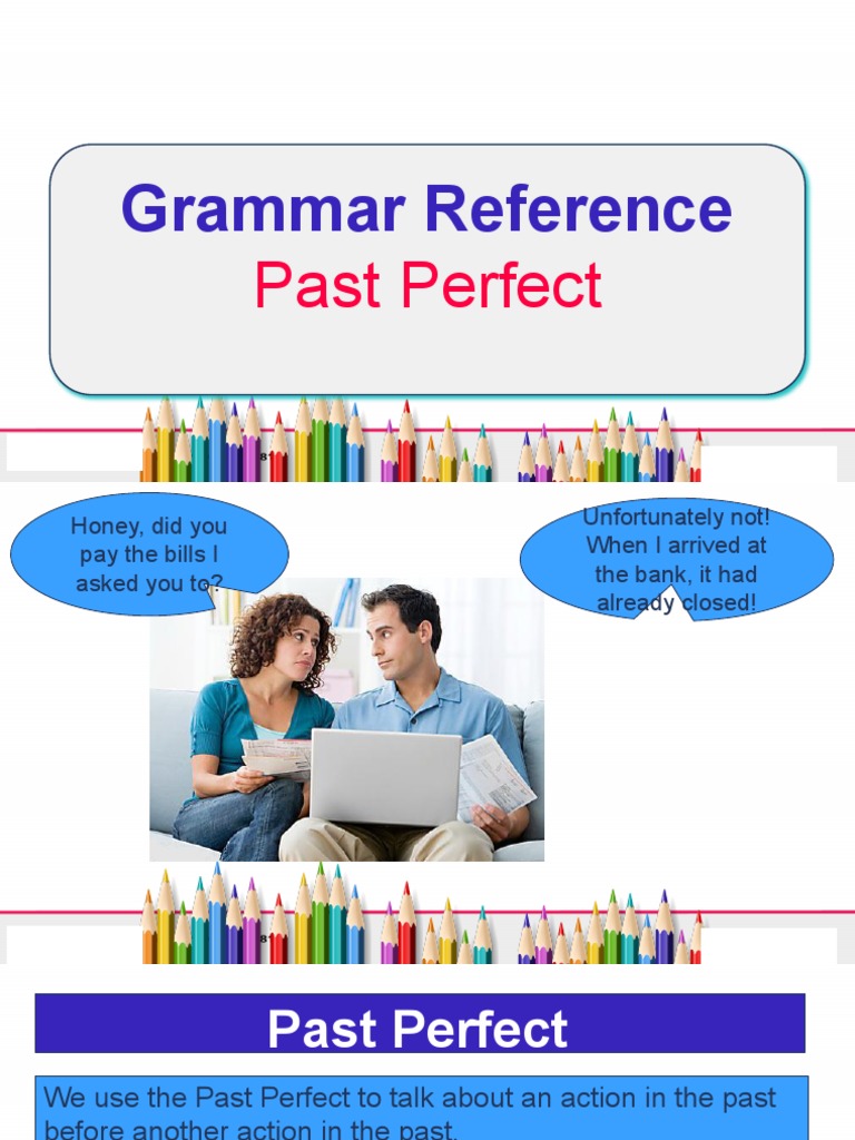 Past Perfect | PDF | Perfect (Grammar) | Grammar