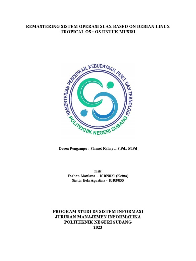 Remastering Sistem Operasi Slax Based On Debian Linux | PDF Remastering Sistem Operasi Slax Based On Debian Linux | PDF