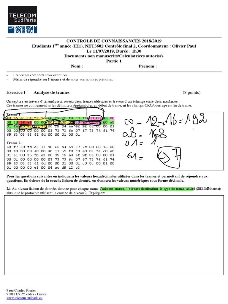 CF2 2019 | Descargar gratis PDF | Protocole de contrôle de transmission | Ethernet