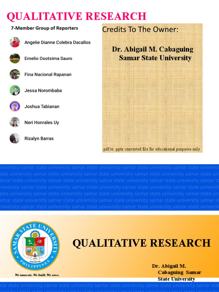 Qualitative Research Report | PDF | Qualitative Research ...