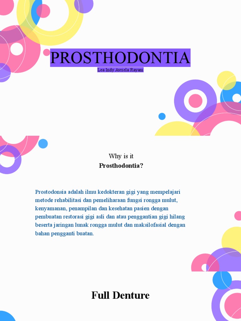 Prosthodontia Lea | PDF | Bisnis | Sains & Matematika