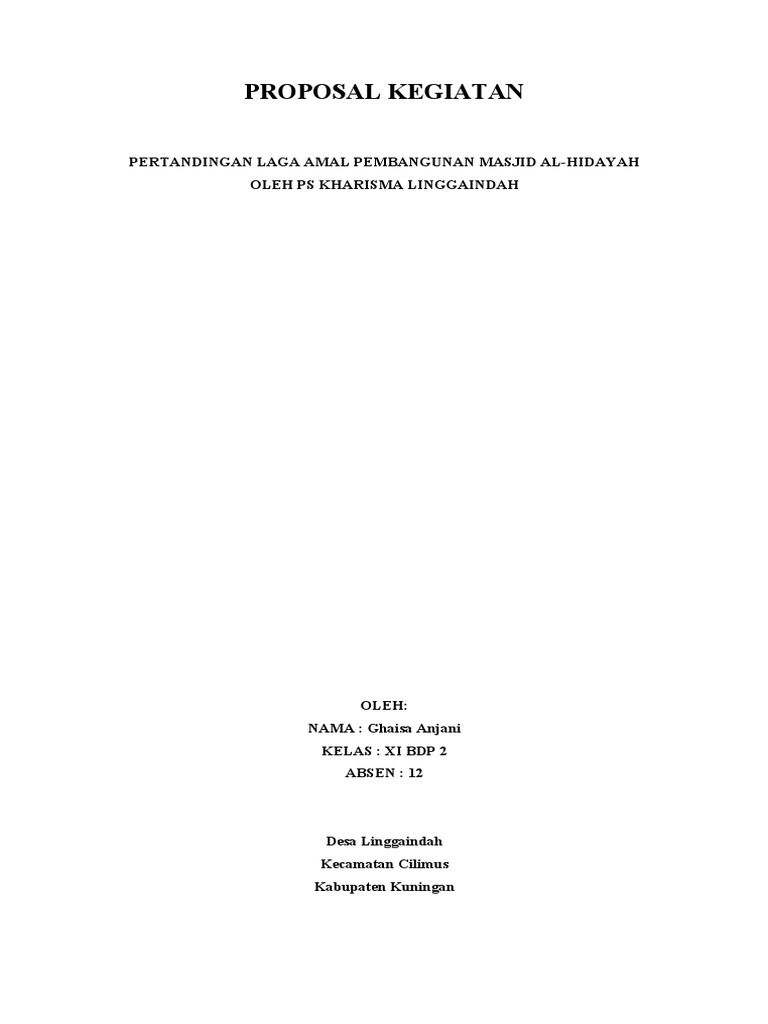 Proposal Bintang | PDF
