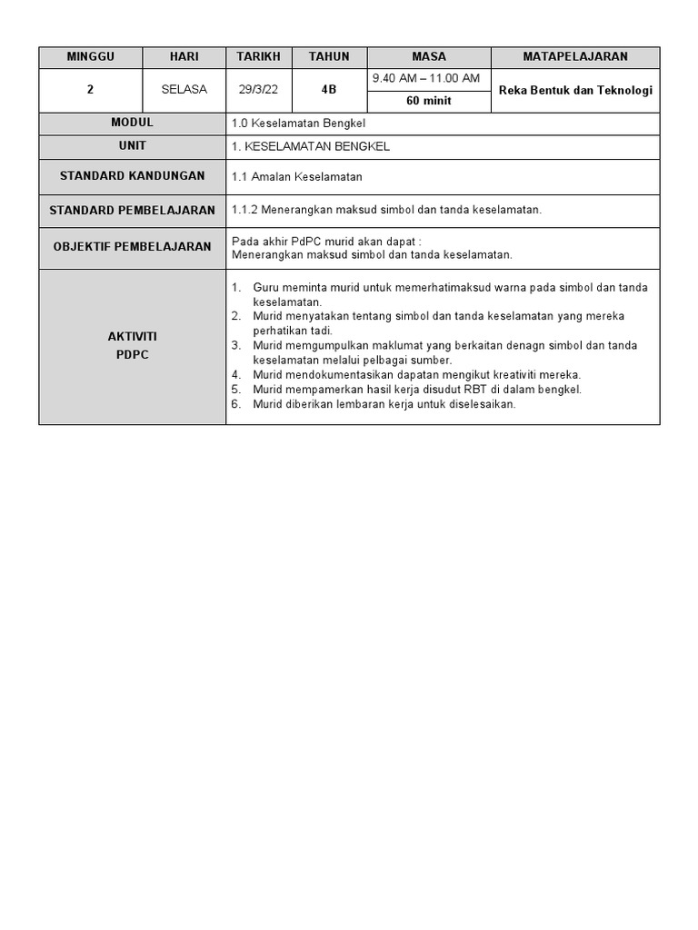 RBT t4 - Rama Minggu 2 | PDF