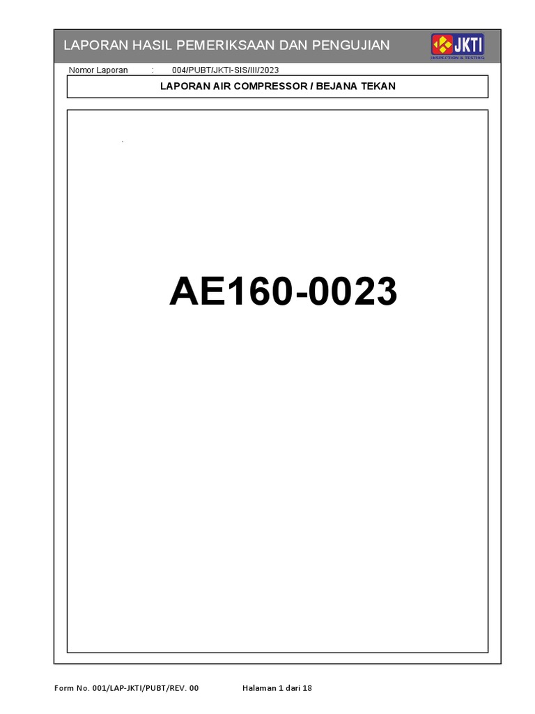 Laporan Ae160-0023 | PDF