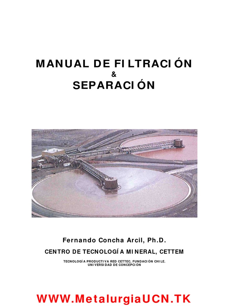 Manual de Filtración y Separación | PDF | Filtración | Mezcla
