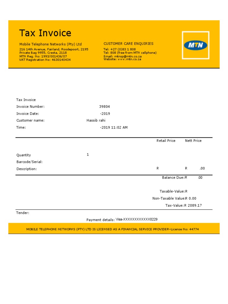MTN South Africa Iphone XR 64gb | PDF