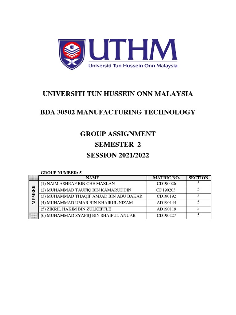 Group Assignment Full Report Joining Process | PDF | Construction | Welding