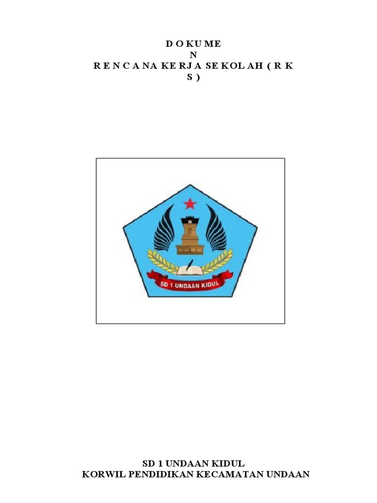 Rencana Kerja Sekolah SD 1 Undaan Kidul | PDF