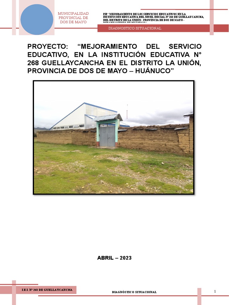 Diagnostico Situacional | PDF | edificio | Infraestructura