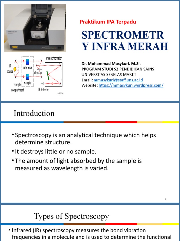 2 PraktIPATerpadu-IR Spectros | PDF | Spectroscopy | Infrared Spectroscopy