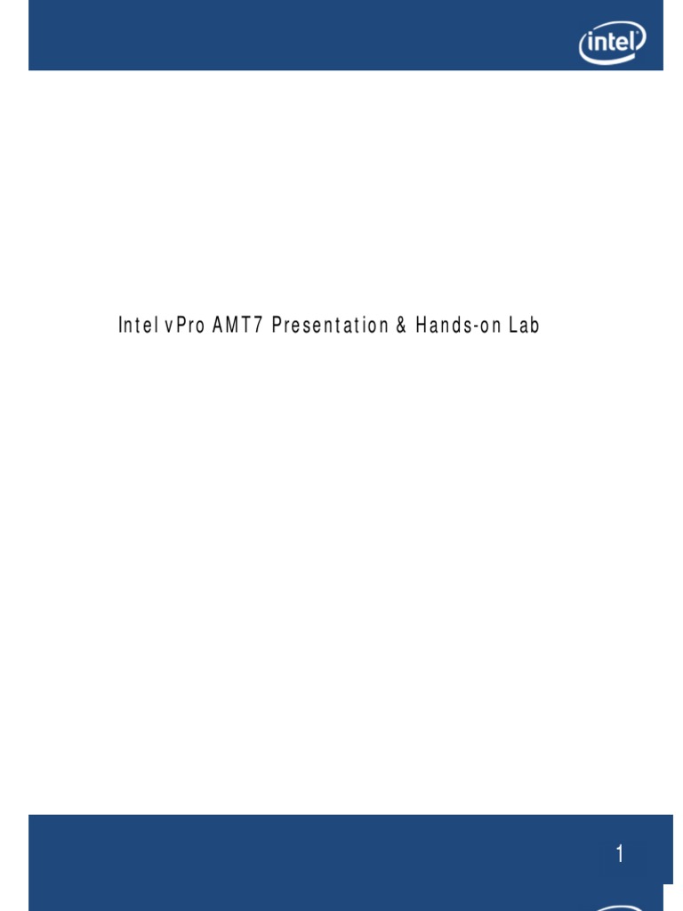 Vpro Labs Guide | PDF | Windows Registry | Command Line Interface
