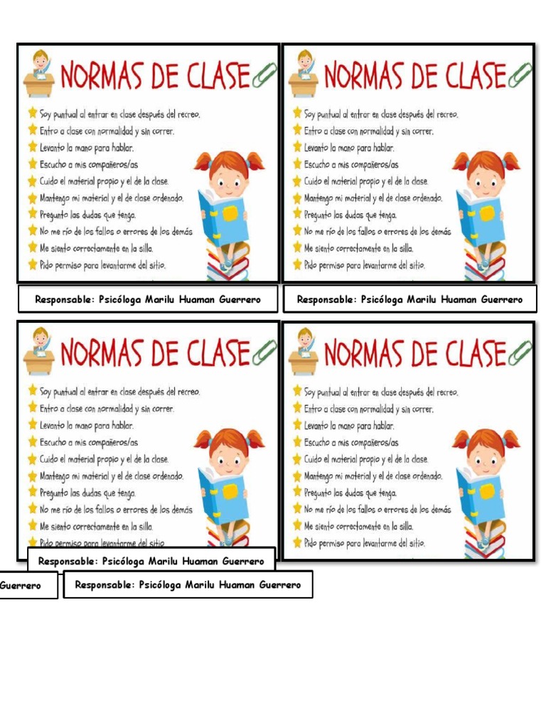 NORMAS EN CLASE | PDF
