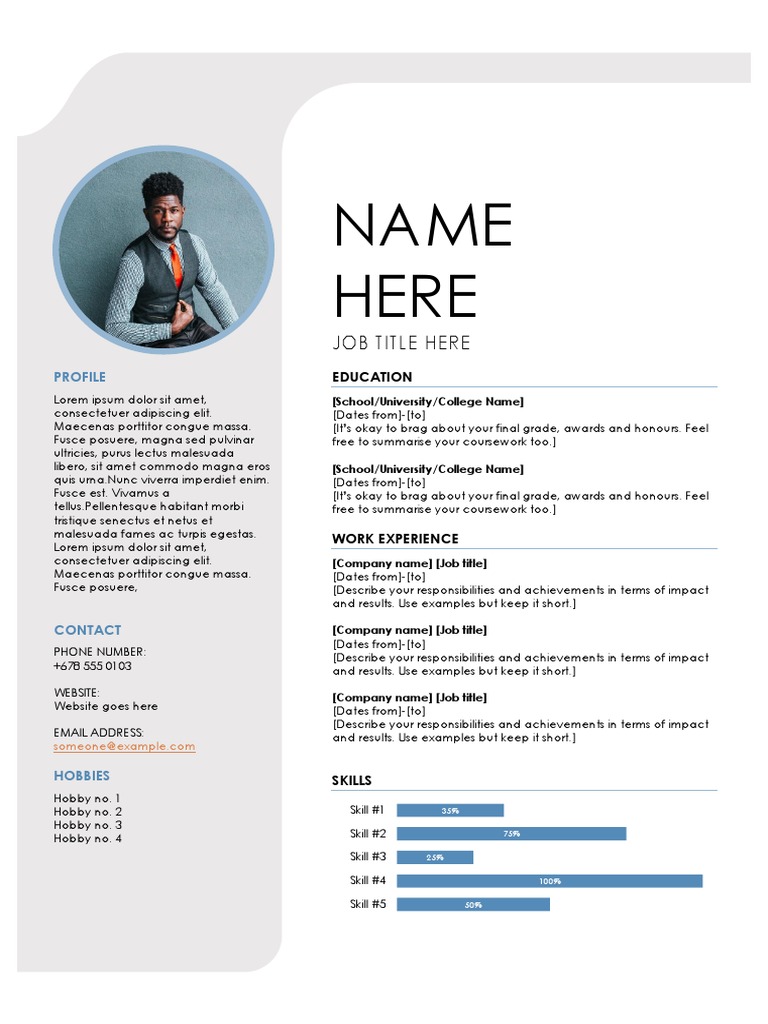 Professional Resume Template | PDF
