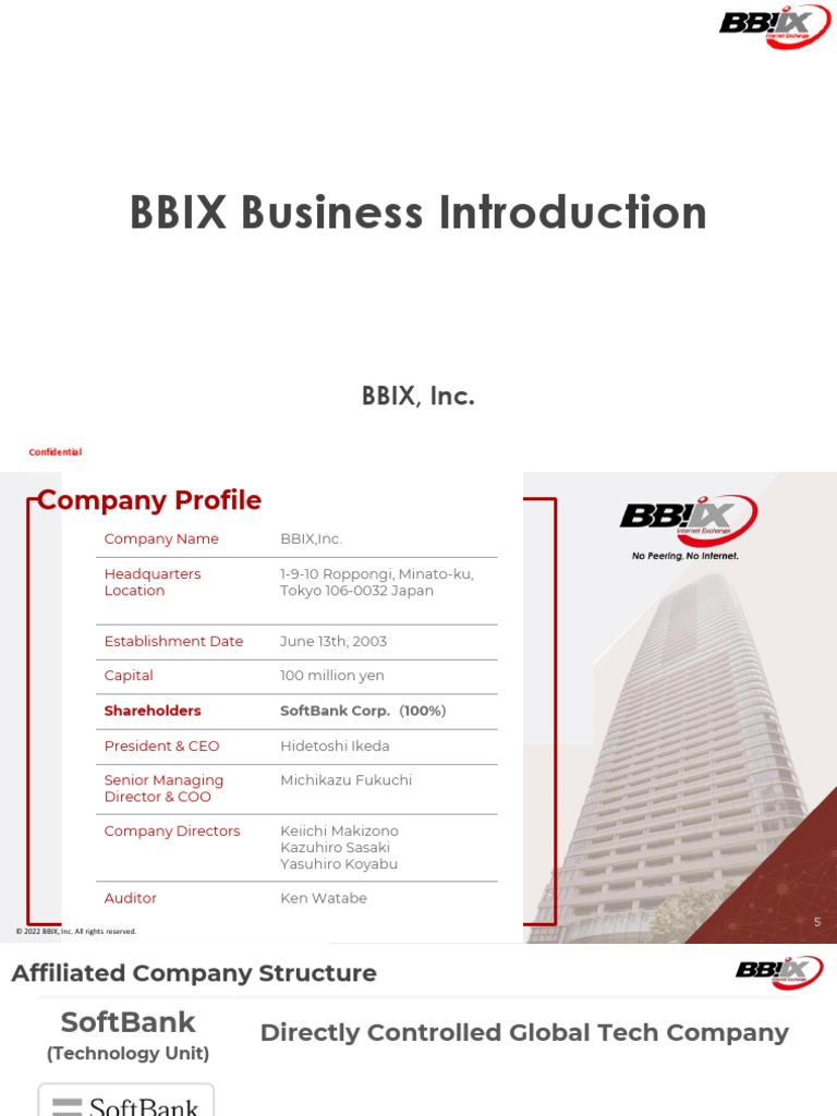 BBIX Introduction_20230519_NTTI | PDF | Business | Cyberspace