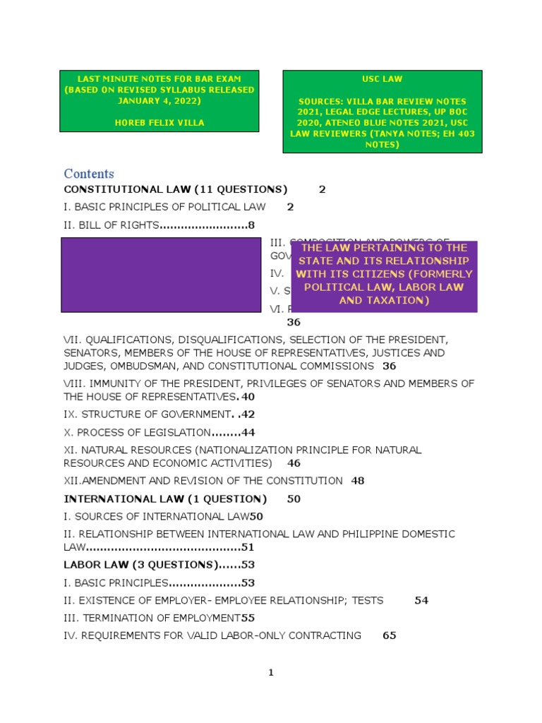 The Law Pertaining To The State and Its Relationship With Its Citizens Poli Labor and Tax Based ...