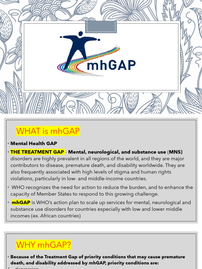 CHN 1 Week 13 Lecture MHGAP | PDF | Mood Disorders | Major Depressive ...