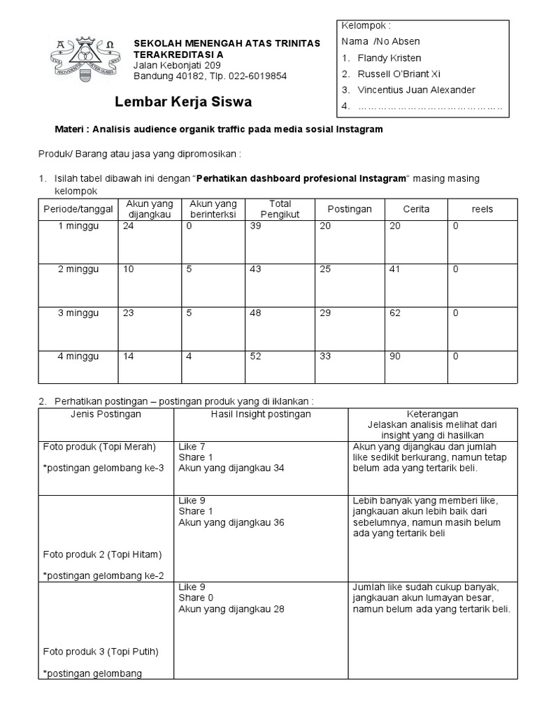 LKS-Analisis Trafick Organik Kel 4 | PDF