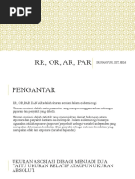 Nilai Odds Ratio, Risk Ratio Dan Prevalence Ratio | PDF