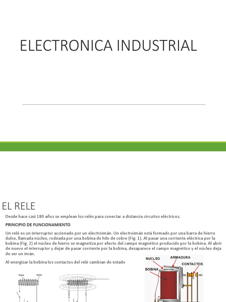 Reles Y Contactores Pdf Relé Corriente Eléctrica