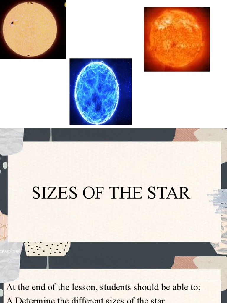Sizes of The Star | PDF | Stars | Stellar Astronomy