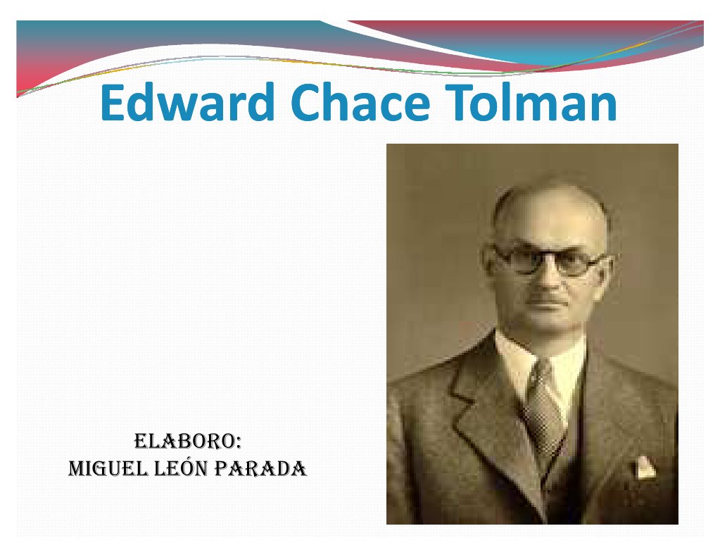 Edward C Tolman | PDF | Sicología | Acción (filosofía)