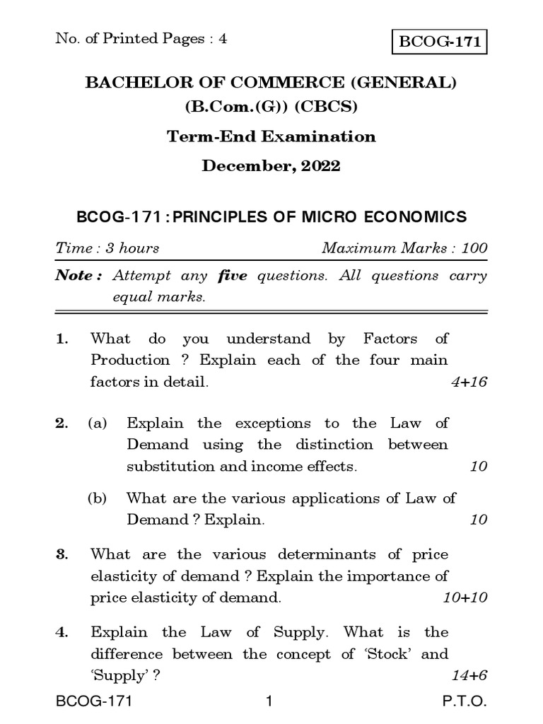 BCOG-171 December 2022 | PDF | Monopoly | Demand