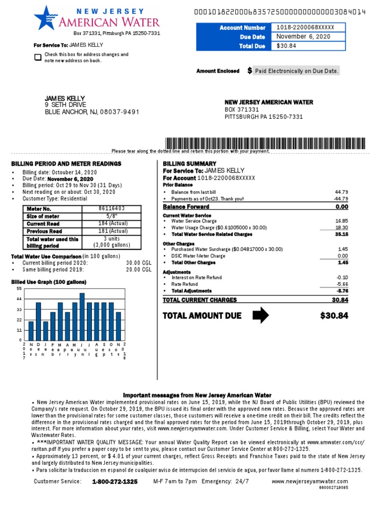 10 Water Bill | Download Free PDF | Cheque | Debit Card