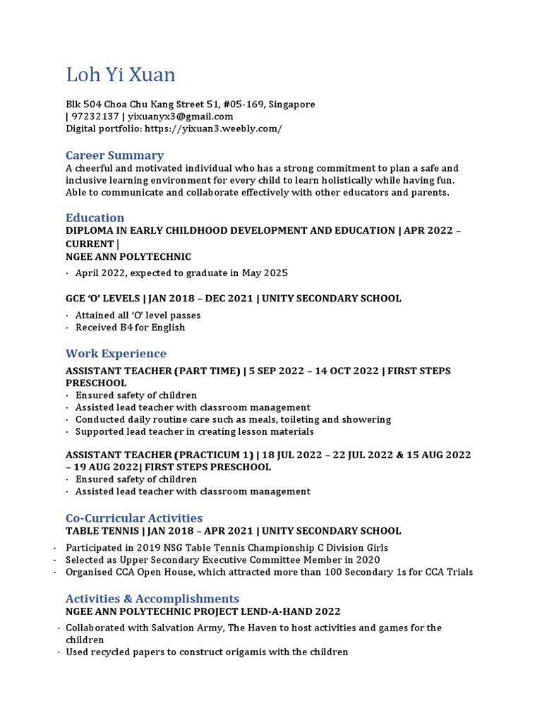 Proco2 Resume | PDF | Behavior Modification