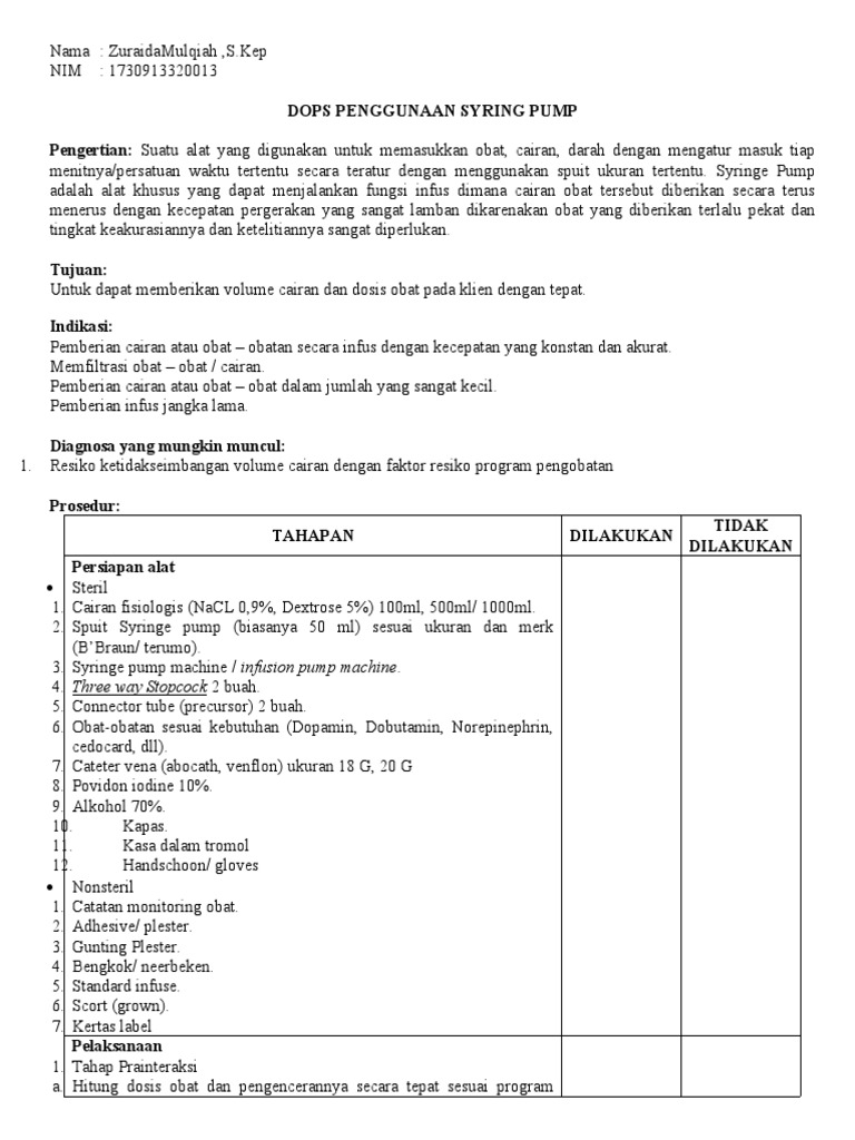 Dops Syringe Pump 2003 | PDF