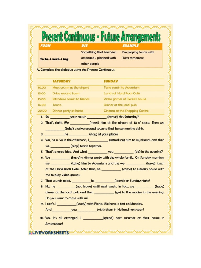 Future Arrangement | PDF