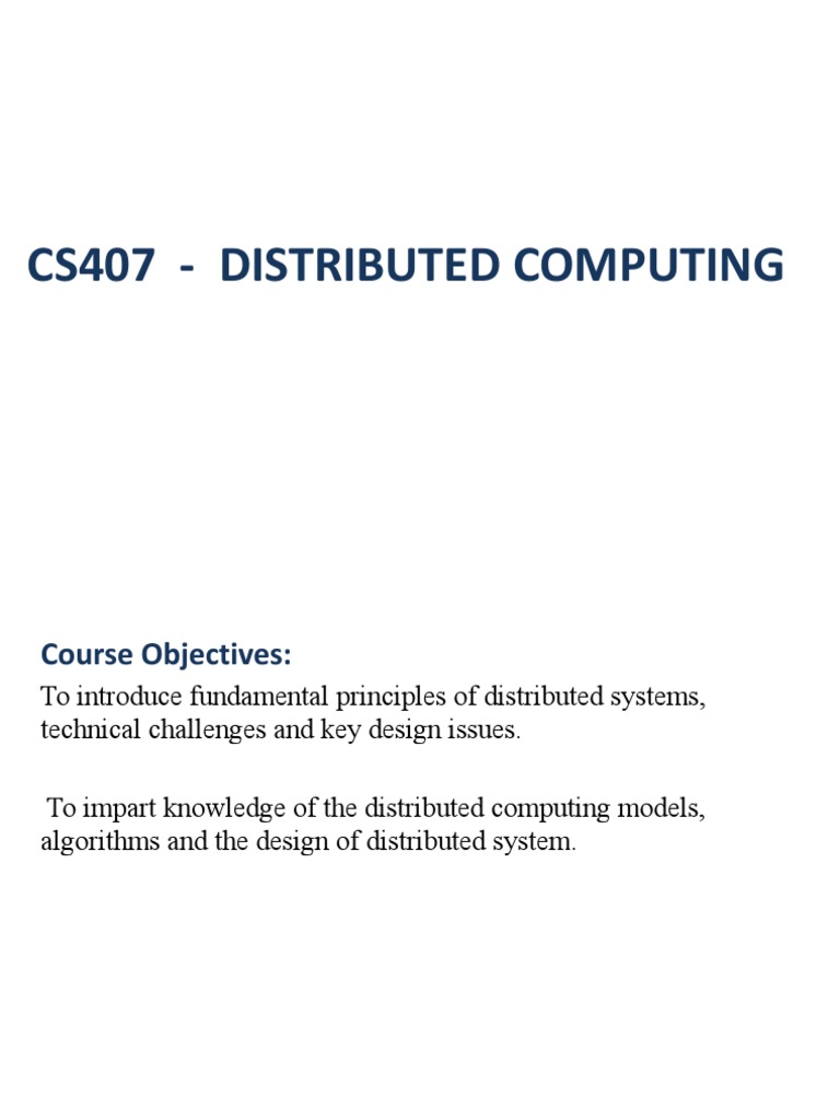 Distributed Computing | PDF | Distributed Computing | Computer Network