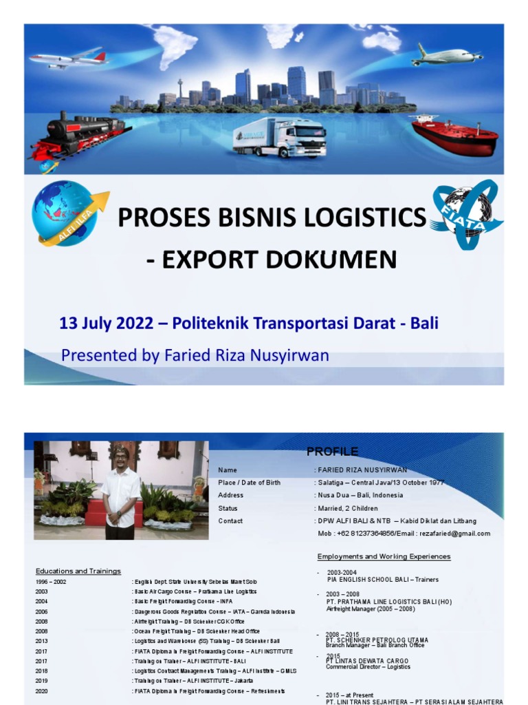 Export Docs | PDF | Freight Transport | Logistics
