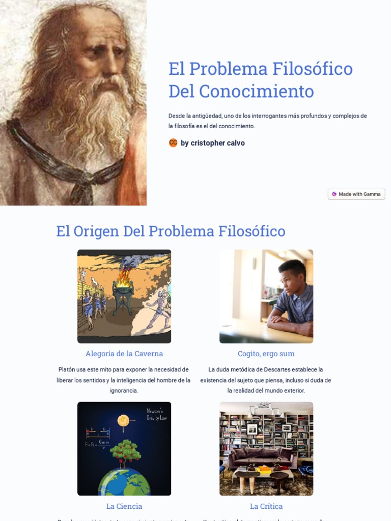 El Problema Filosofico Del Conocimiento | Descargar gratis PDF | Conocimiento | Empirismo