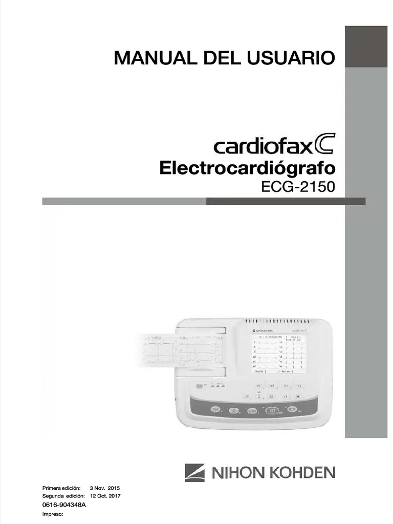 PDF Ecg 2150 Spanish Om A Compress | PDF | Radio | Electrocardiografia