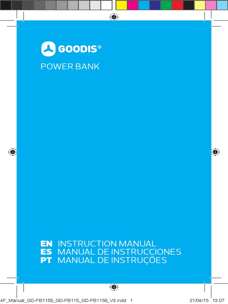 Goodis Power Bank 20000mAh Manual | PDF | Battery Charger ...