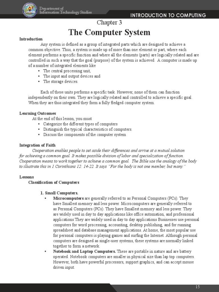 The Computer System It Era Pdf Computer Data Storage Input Output