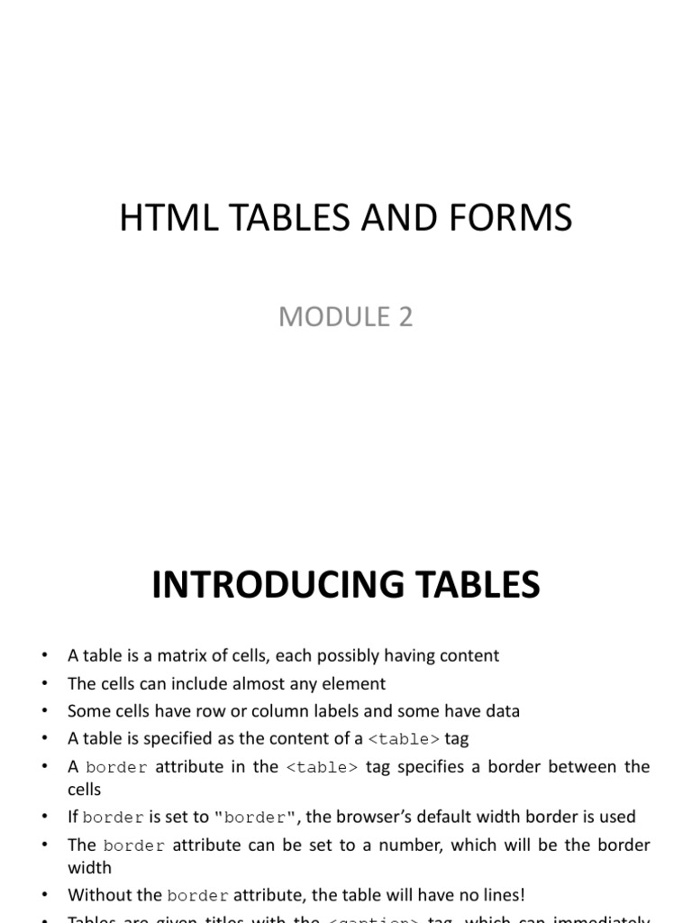 Web Module 2 | PDF | Html Element | Responsive Web Design