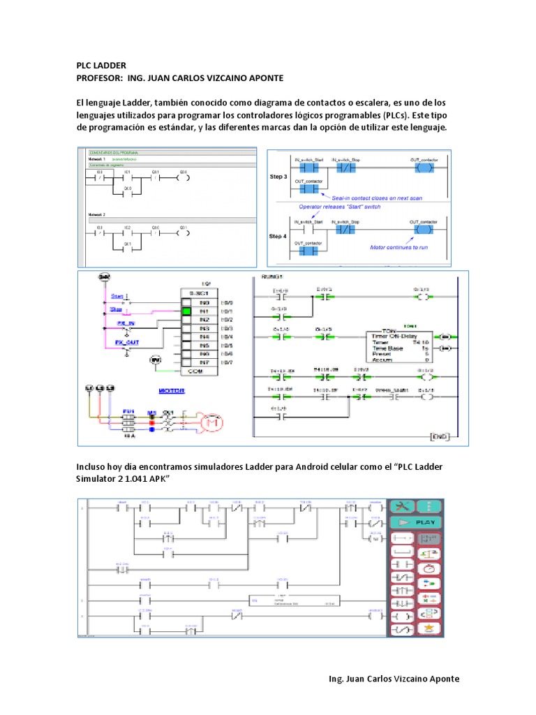 PLC Ladder | PDF | Controlador lógico programable | Electromagnetismo