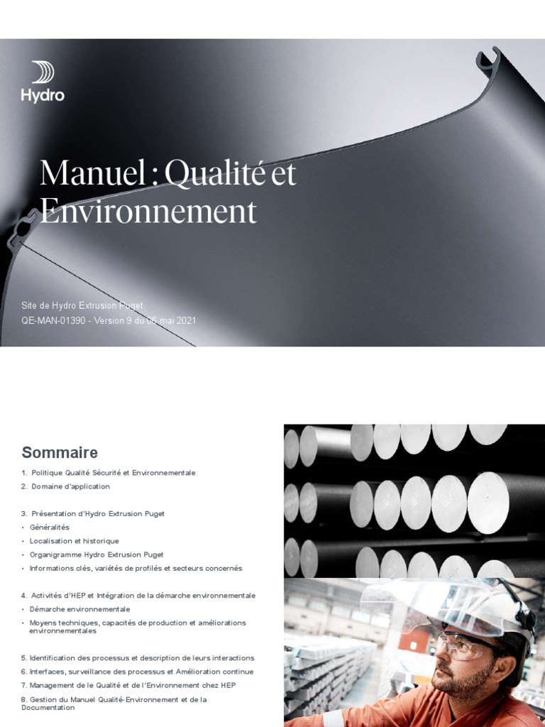 Manuel Qualité Environnement HEP | PDF | Management de la qualité ...
