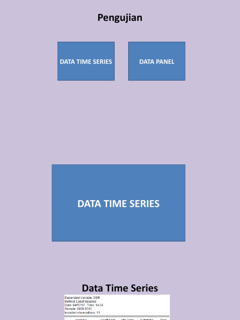 Data Time Series - Eviews | PDF