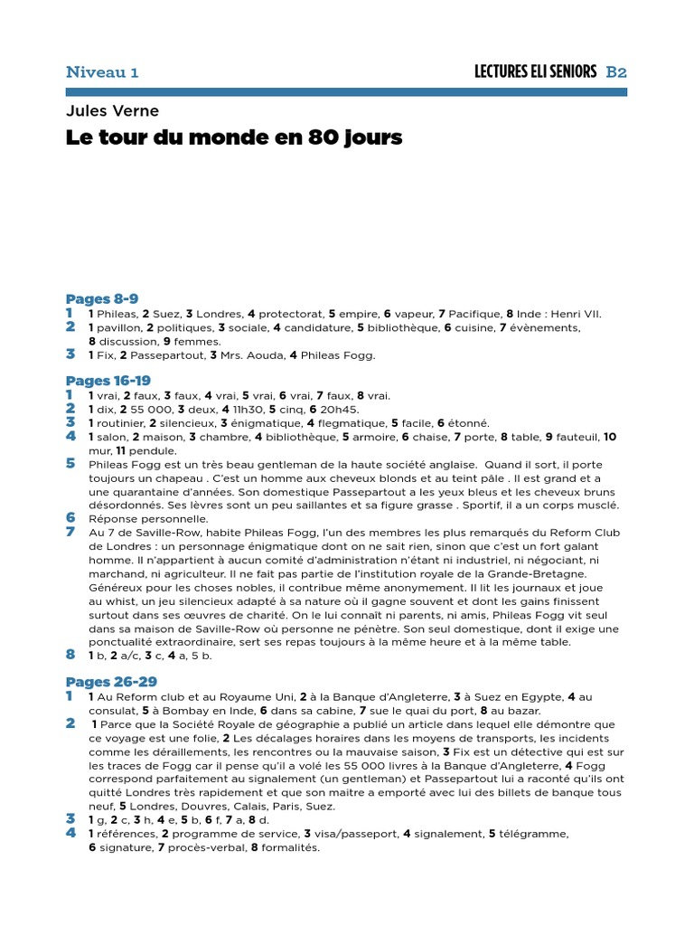 Le Tour Du Monde en 80 Jours | PDF | Le Tour du monde en quatre-vingts ...