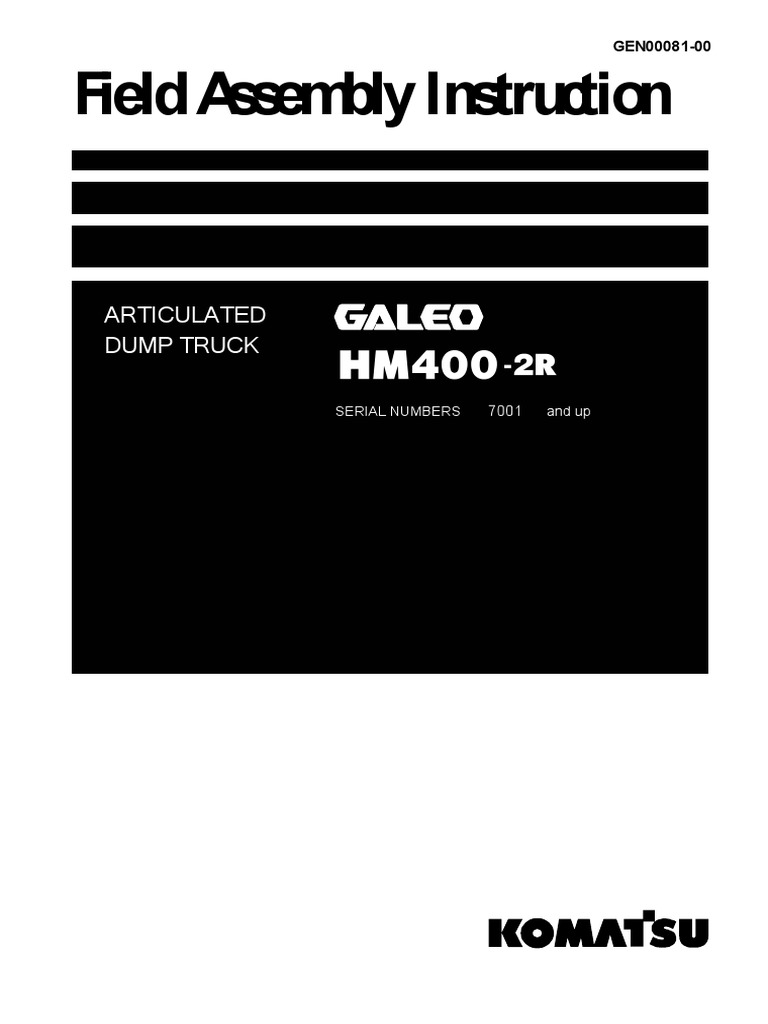 Fa HM400-2R Gen00081-00 | PDF | Valve | Land Vehicles