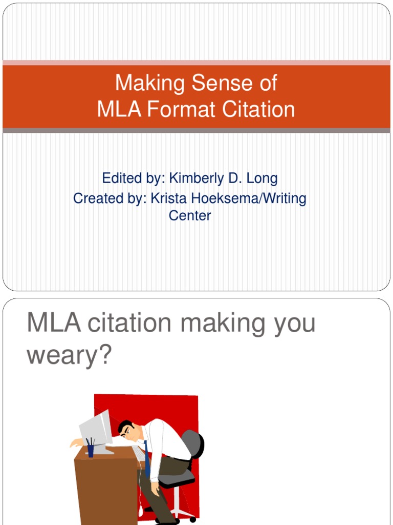 MLA Format Citation | PDF