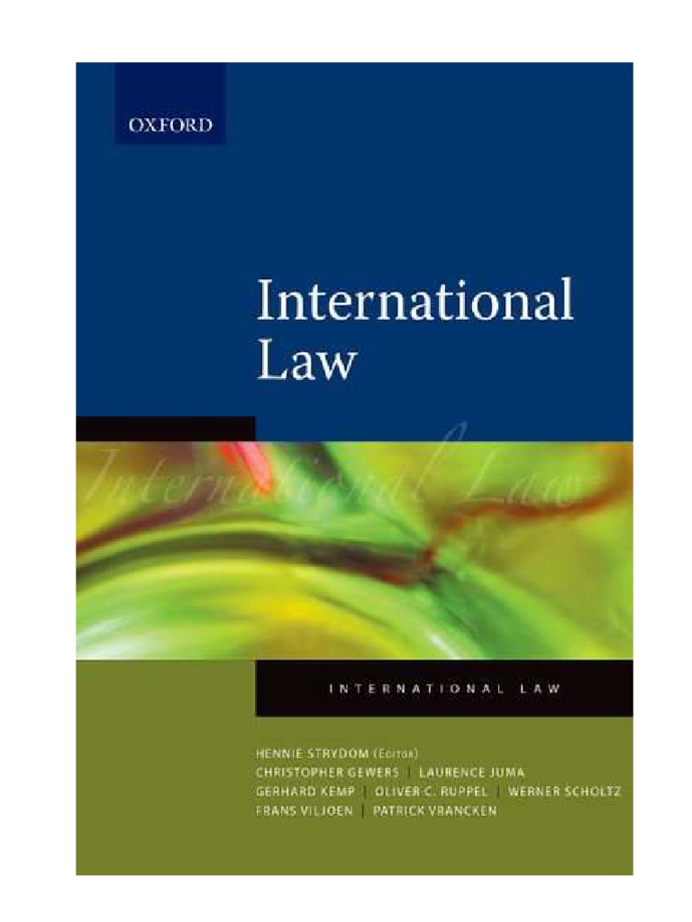 International Law Textbook PDF by Hennie Strydom | PDF | Treaty ...